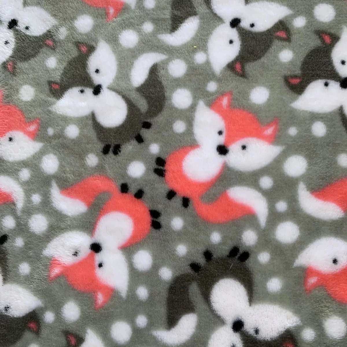Flannel fleece printed